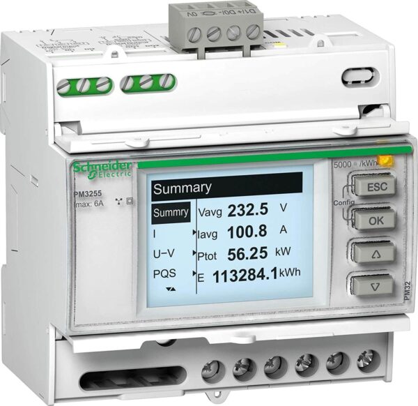 Medidor de potencia PM3255 - 2 digitales I - 2 digitales O - RS485 ...